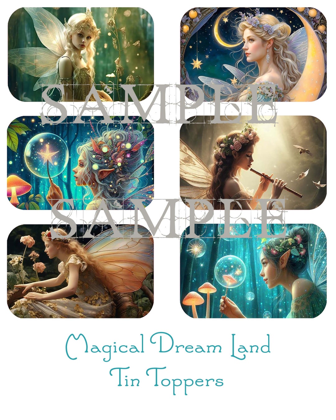 Magical Dreamland Tin Toppers - Etsy