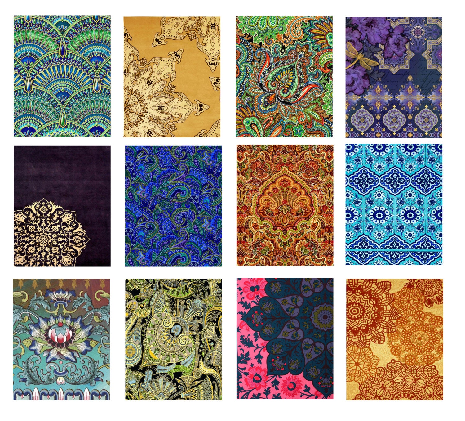 Namaste Digital Paper Pack - Etsy