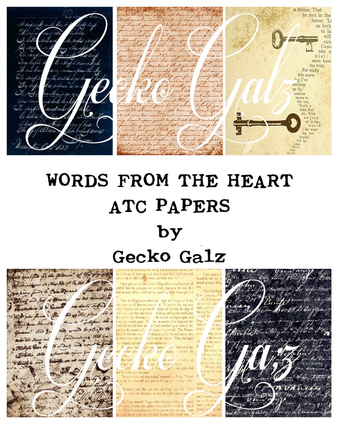 Words From the Heart ATC Set - Etsy