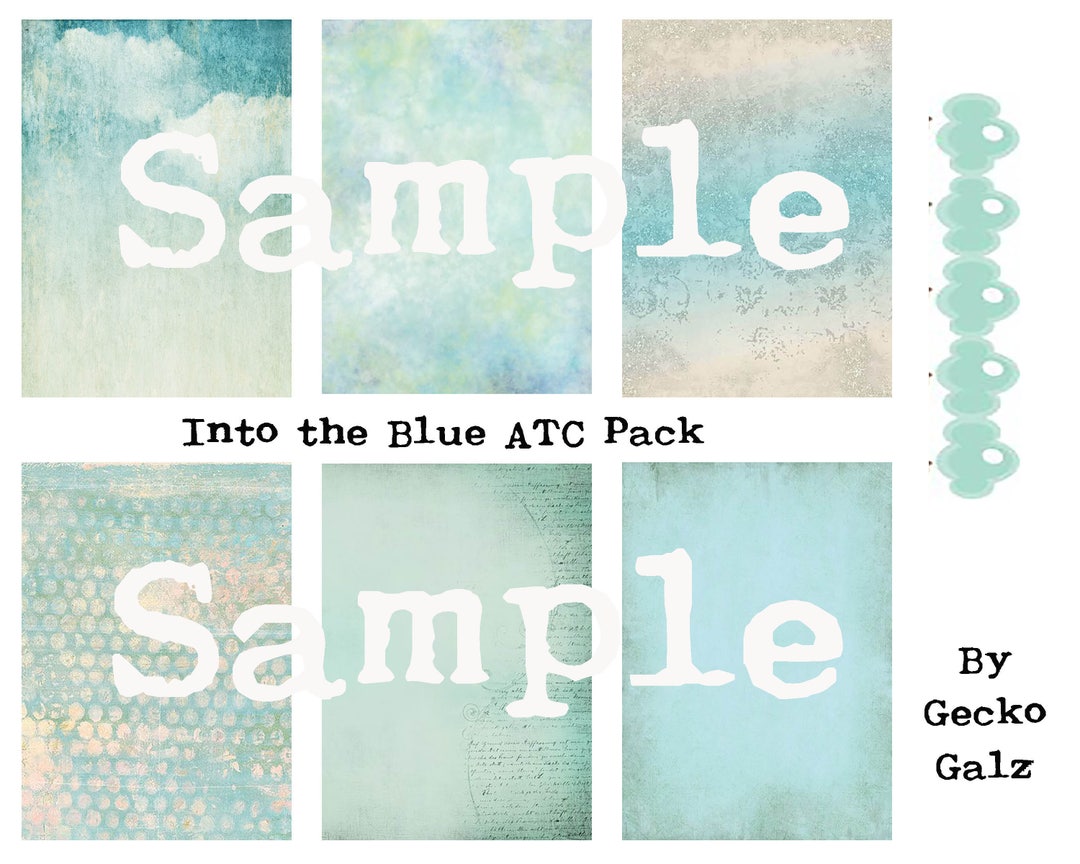 Into the Blue ATC Collection - Etsy