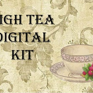 High Tea Digital Craft Kit - Etsy