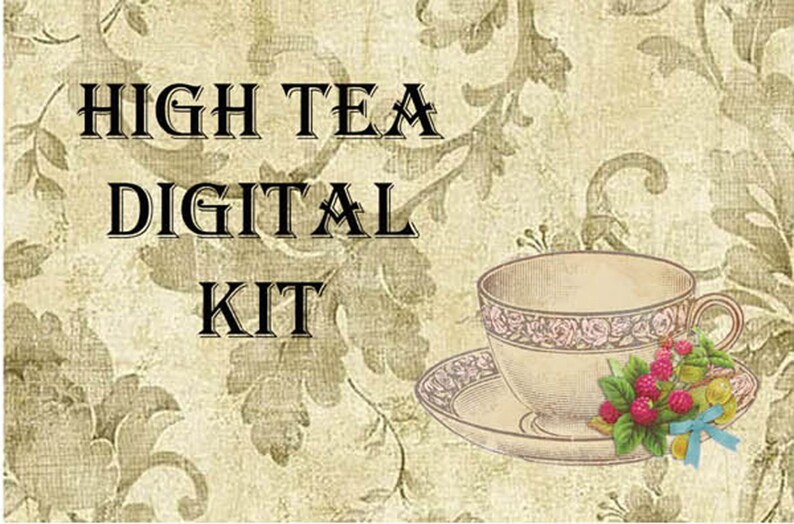 High Tea Digital Craft Kit - Etsy