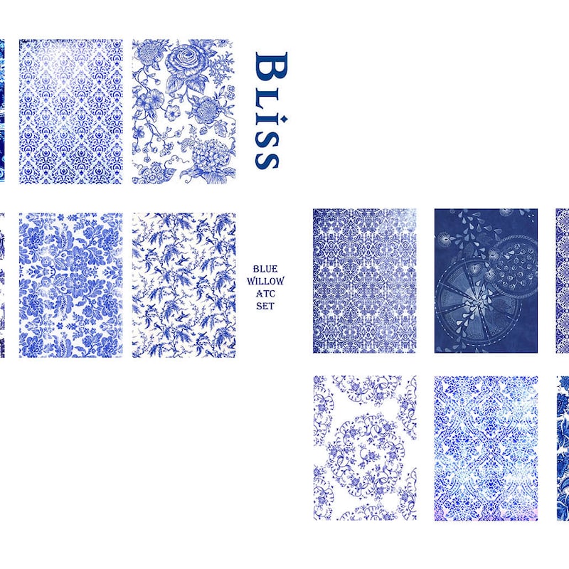 Blue Willow Paper - Etsy