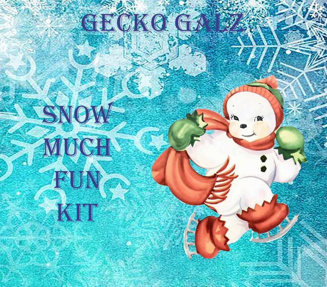 Snow Much Fun Digital Craft Kit - Etsy