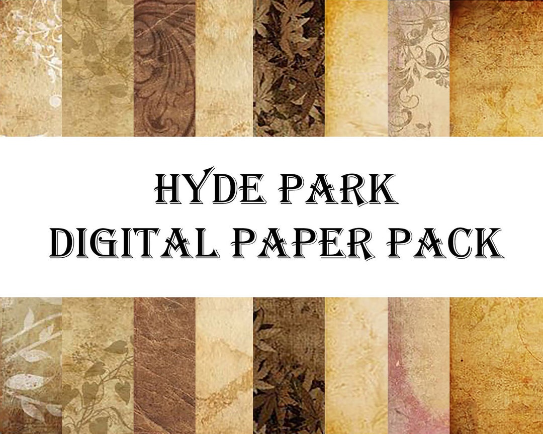 Hyde Park Digital Paper Pack - Etsy