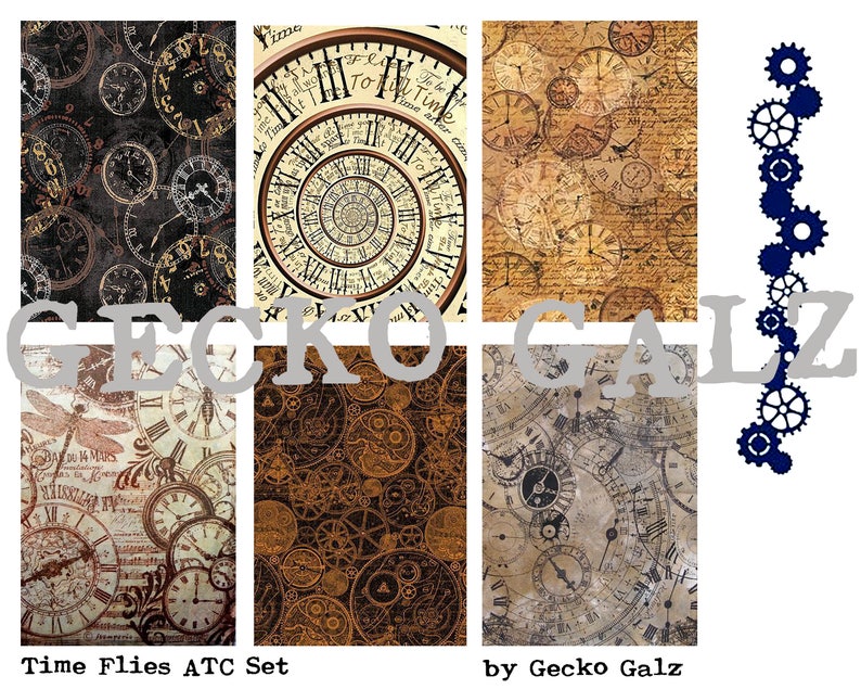 Time Flies ATC Set - Etsy