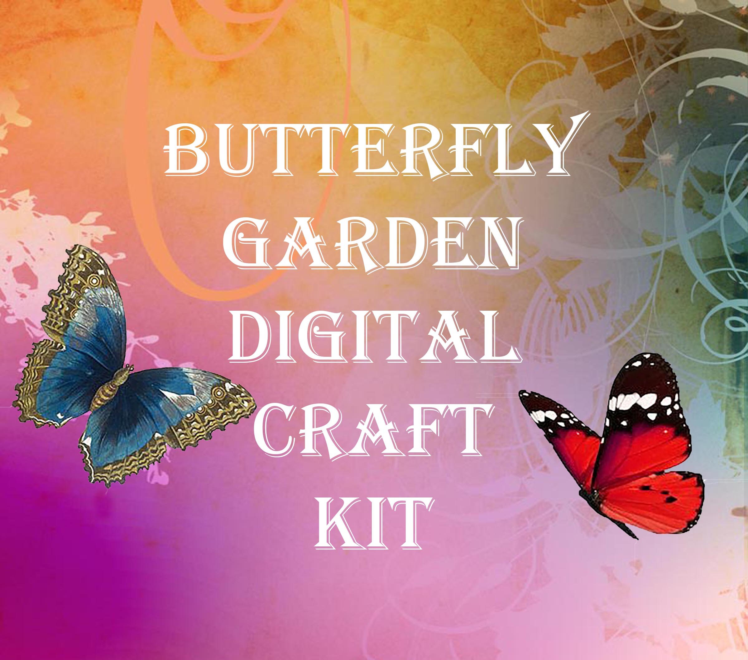 Butterfly Garden Digital Craft Kit | Etsy