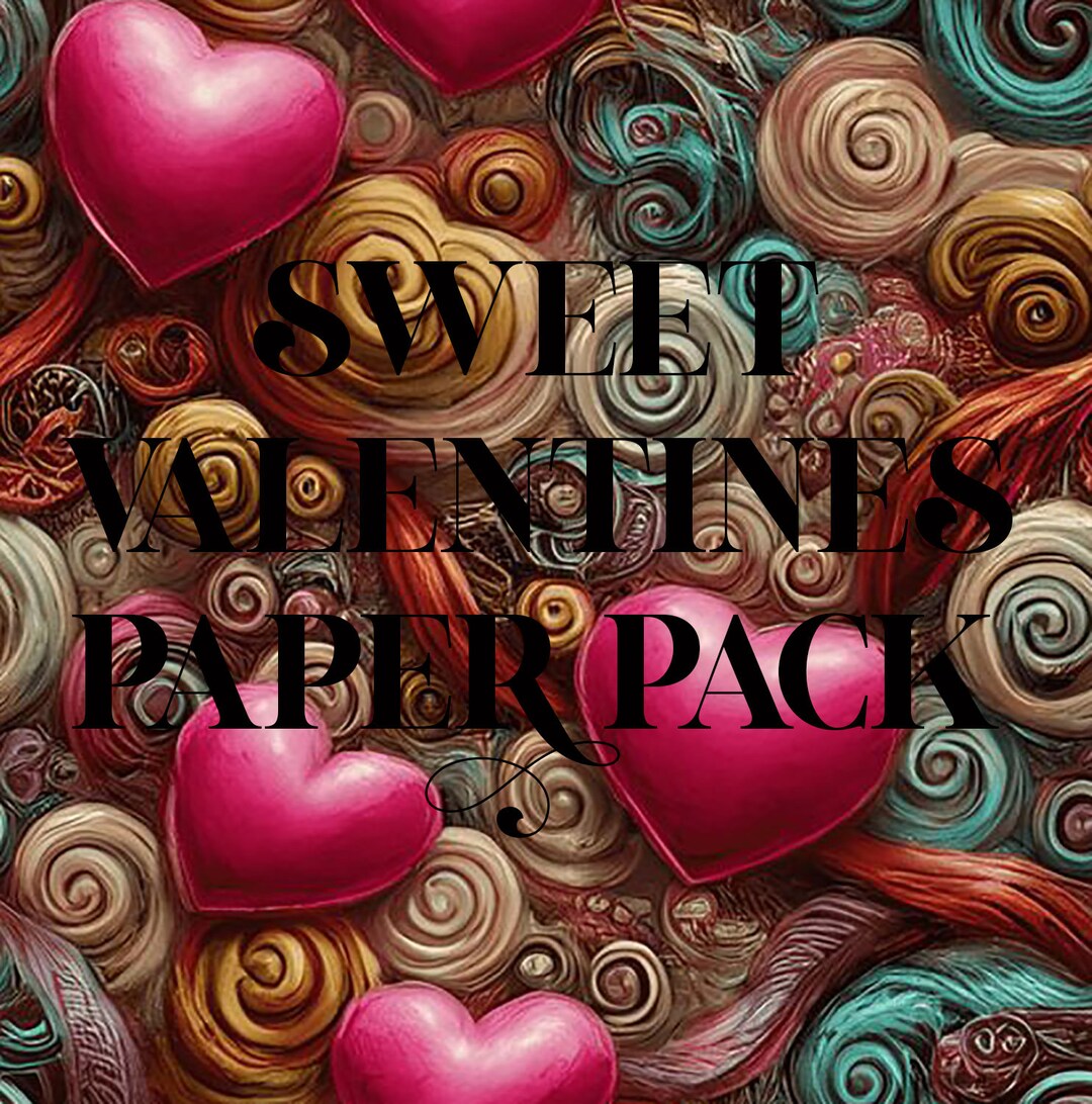Sweet Valentines Digital Paper Pack - Etsy