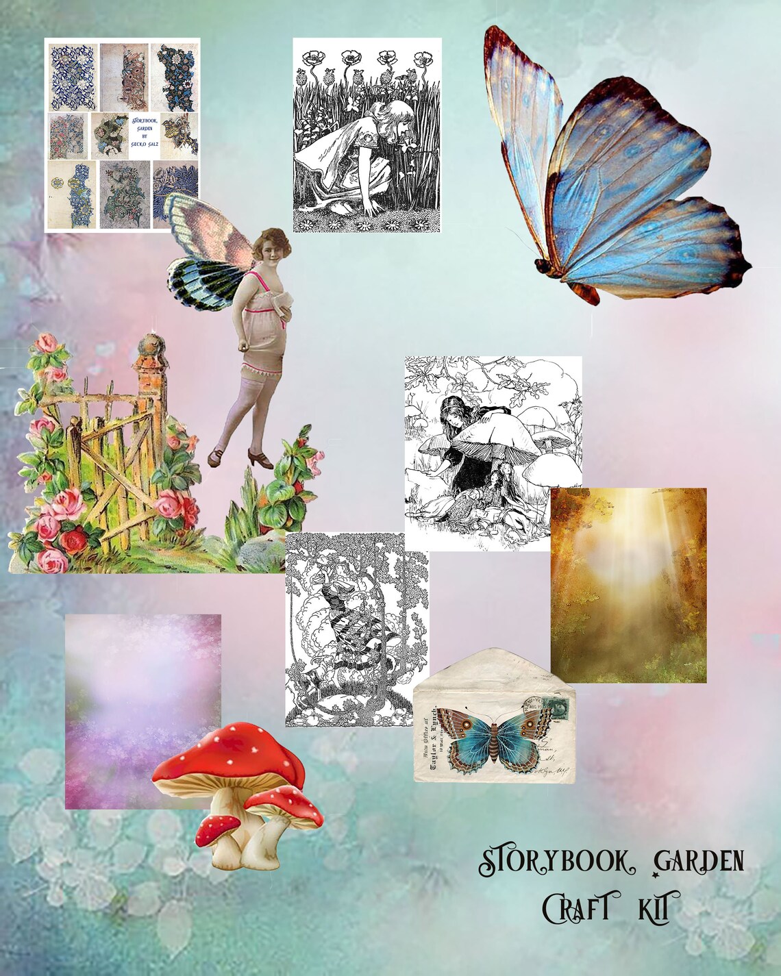 Storybook Garden Digital Craft Kit - Etsy