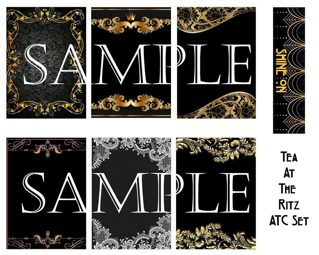 Tea at the Ritz ATC Set - Etsy