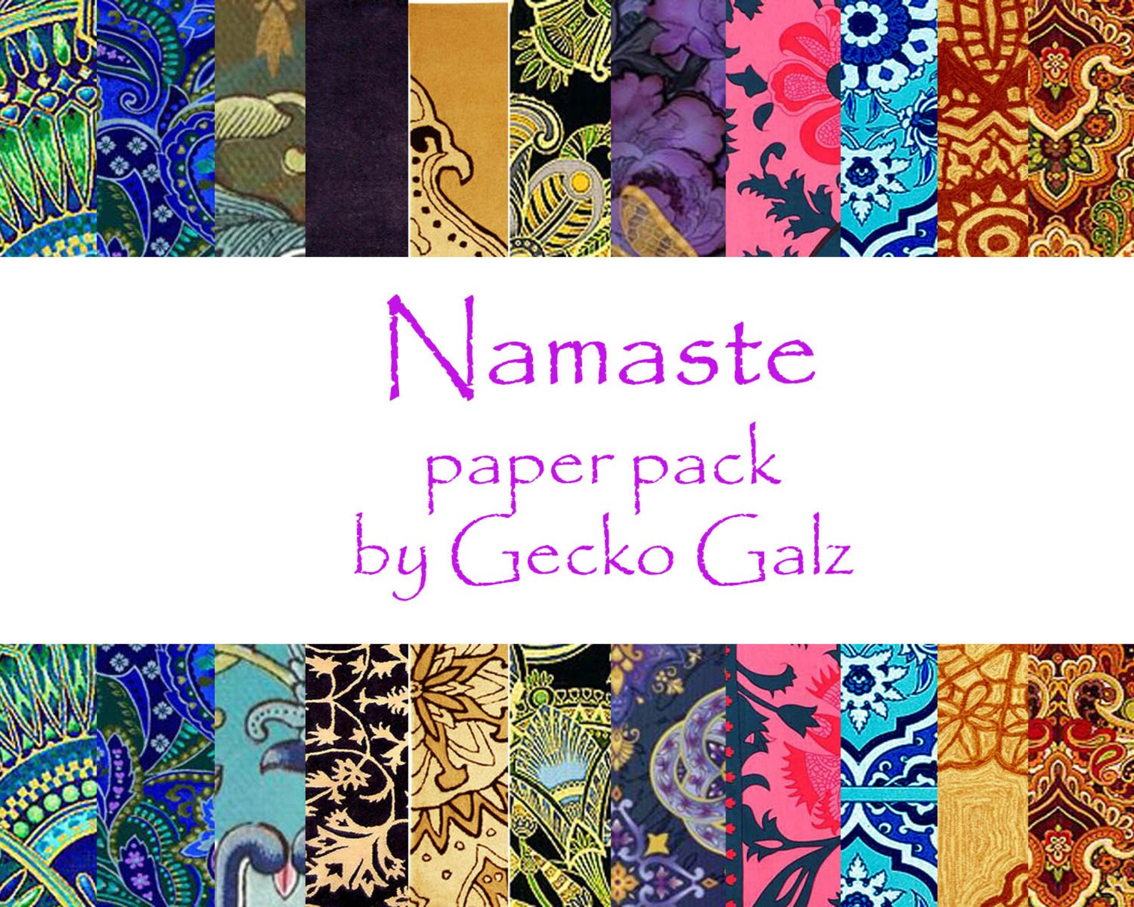 Namaste Digital Paper Pack - Etsy