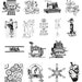 Sew Cute Digital Stamp Set - Etsy