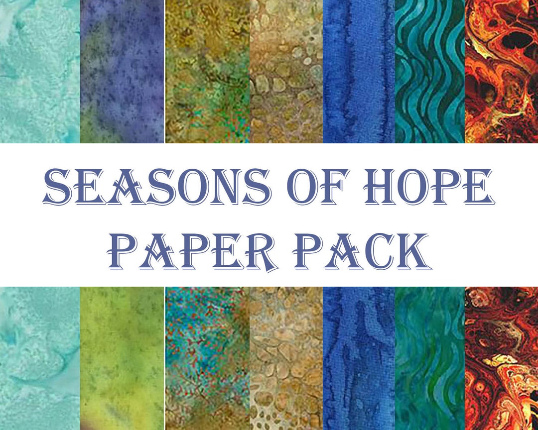 Seasons of Hope Digital Paper Pack - Etsy