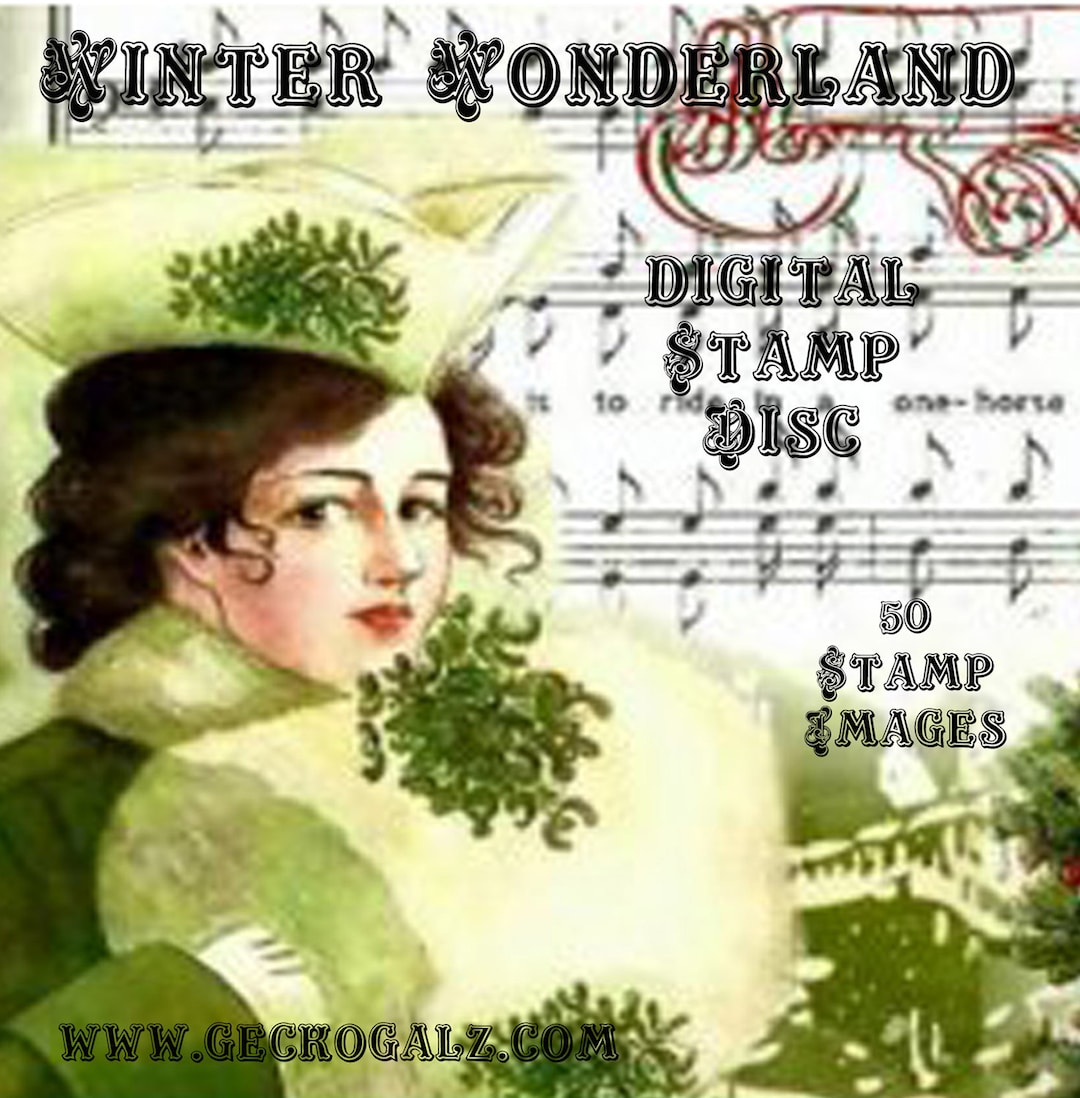 Winter Wonderland Digital Stamp Set - Etsy