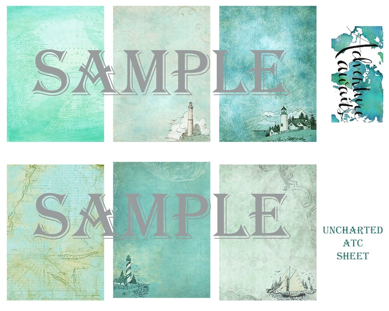 Uncharted ATC Sheet | Etsy