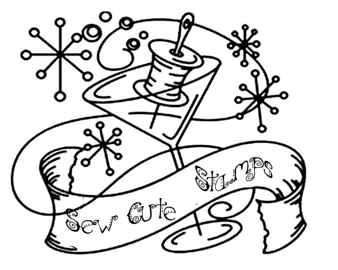Sew Cute Digital Stamp Set - Etsy