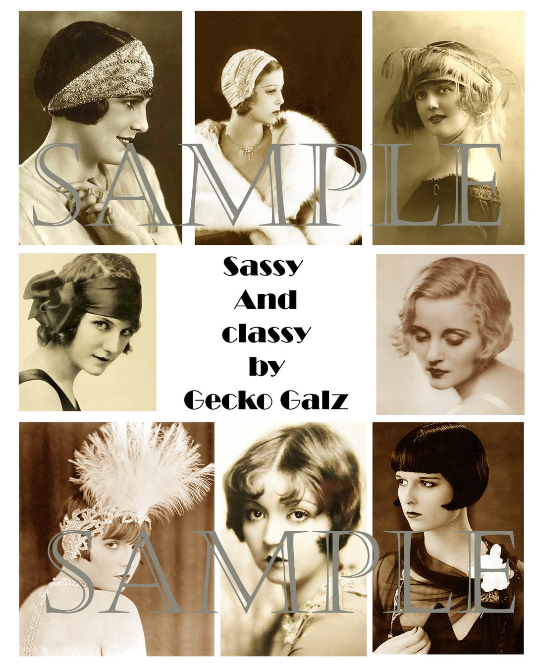 Sassy and Classy Collage Sheet - Etsy
