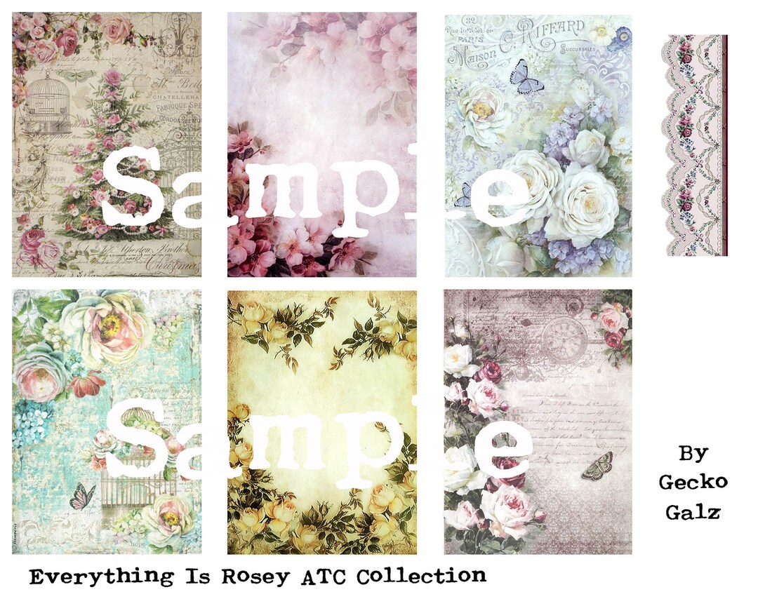 Everything is Rosey ATC Collection - Etsy