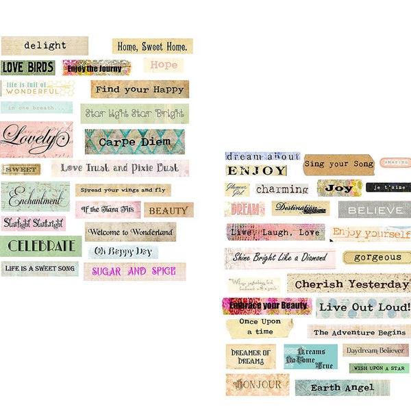 Collage Words - Etsy