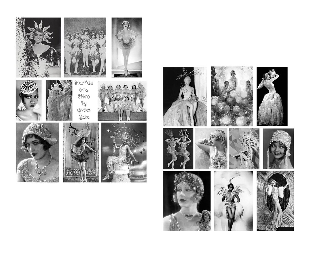 Sparkle and Shine Digital Collage Set - Etsy