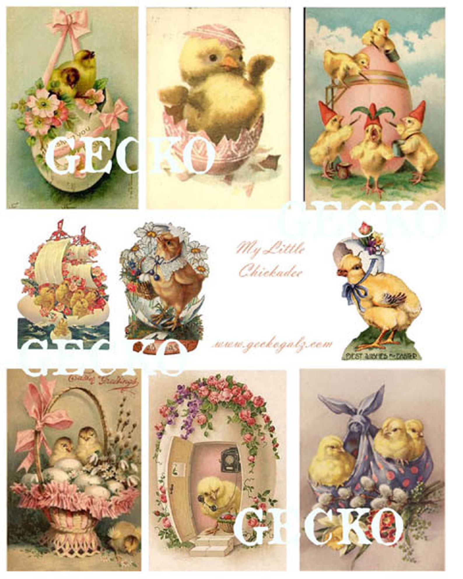 My Little Chick-a-dee Digital Collage Sheet - Etsy