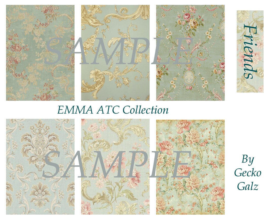 Emma ATC Collage Set - Etsy