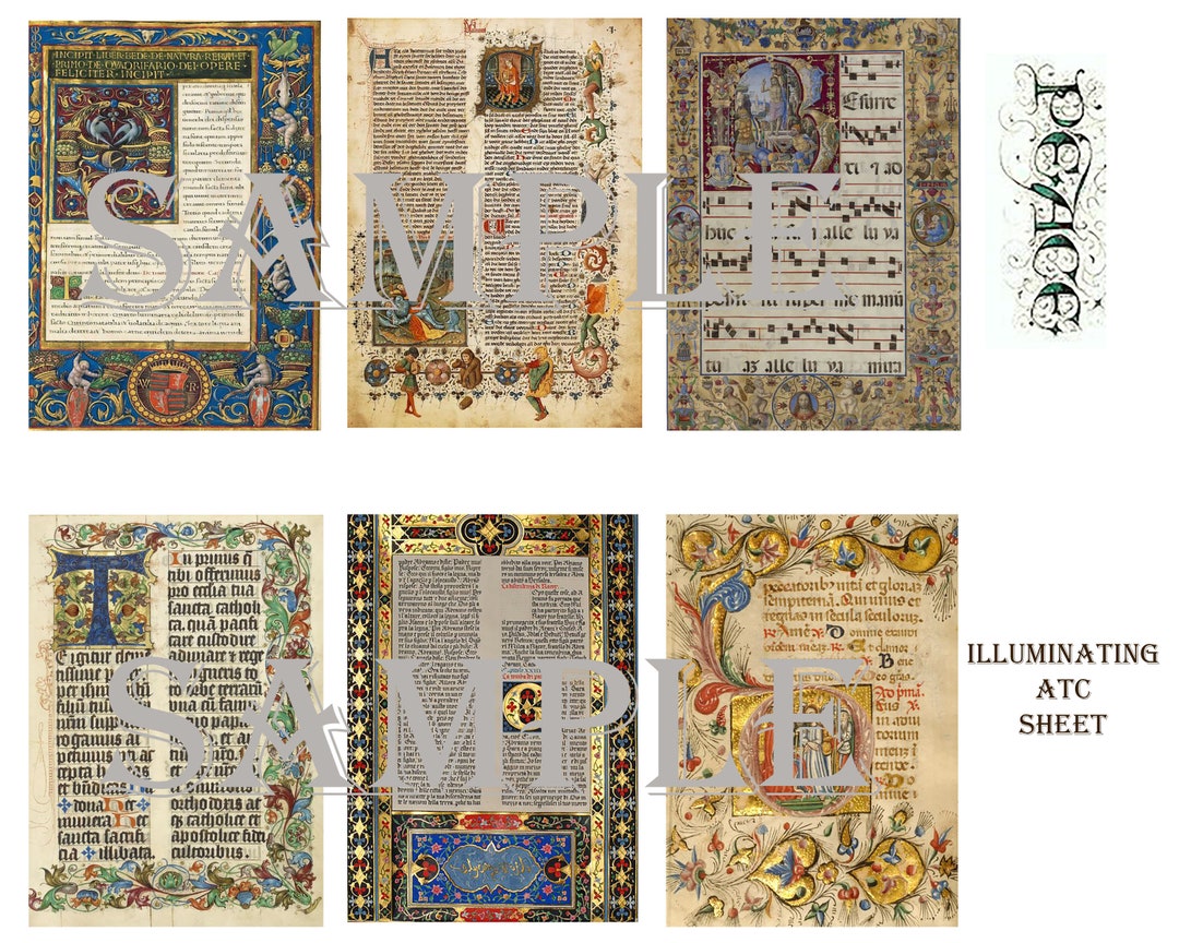 Illuminating ATC Sheet - Etsy