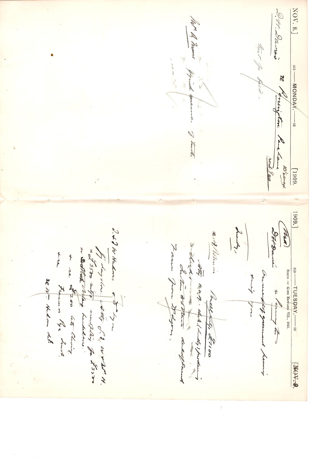 Vintage Legal Diary Pages - Etsy