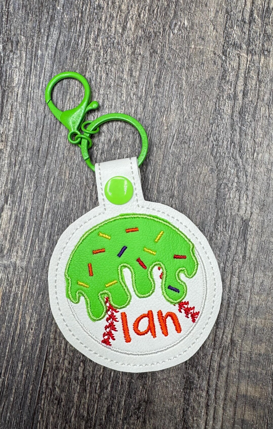 Baseball Ice Cream Drip Bag Tag, Baseball Bag Tag, Baseball Drip ...