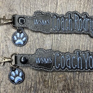 Cheerleader Coach Name Tag Keychain, Megaphone Keychain, Cheer Backpack ...