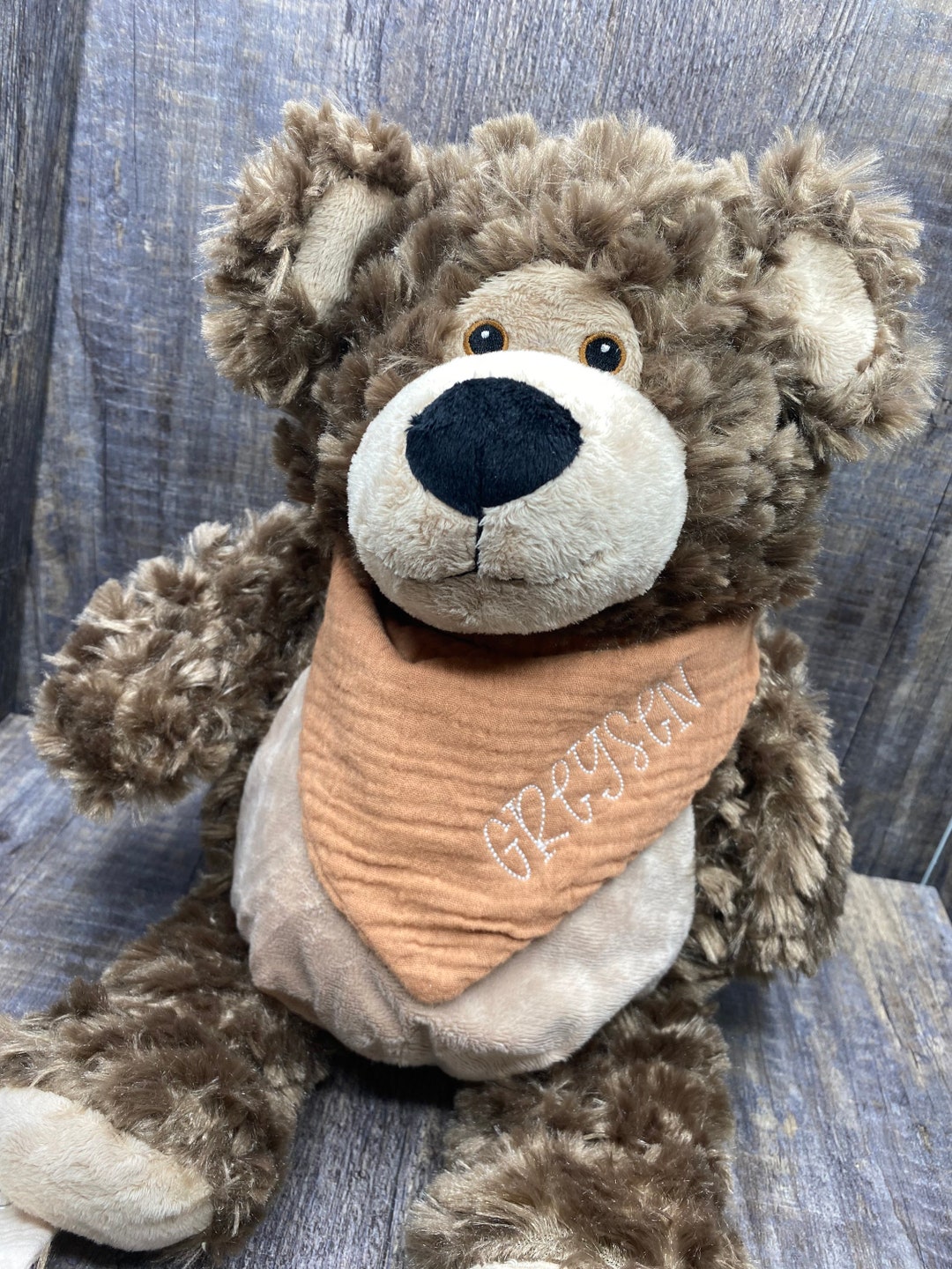 Embroidered Personalized Stuffed Animal Bib, Custom Personalized Doll ...