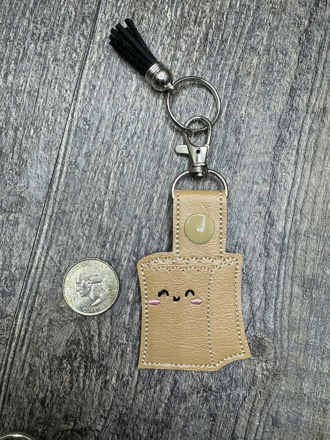 Grocery Bag Quarter Holder, Grocery Store Keychain, Quarter Key Chain ...