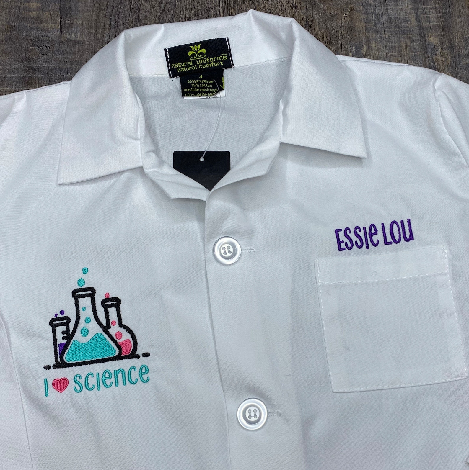 Kids' Custom Lab Coat Embroidered Personalized Kids Lab - Etsy