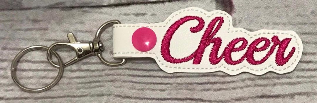 Cheer Keychain, Cheerleader Keychain, Cheer Backpack Tag, Cheer ...