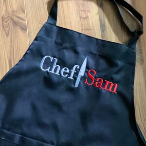Personalized Chef Apron, Kitchen Apron, Chef's Apron, Chef Gift ...