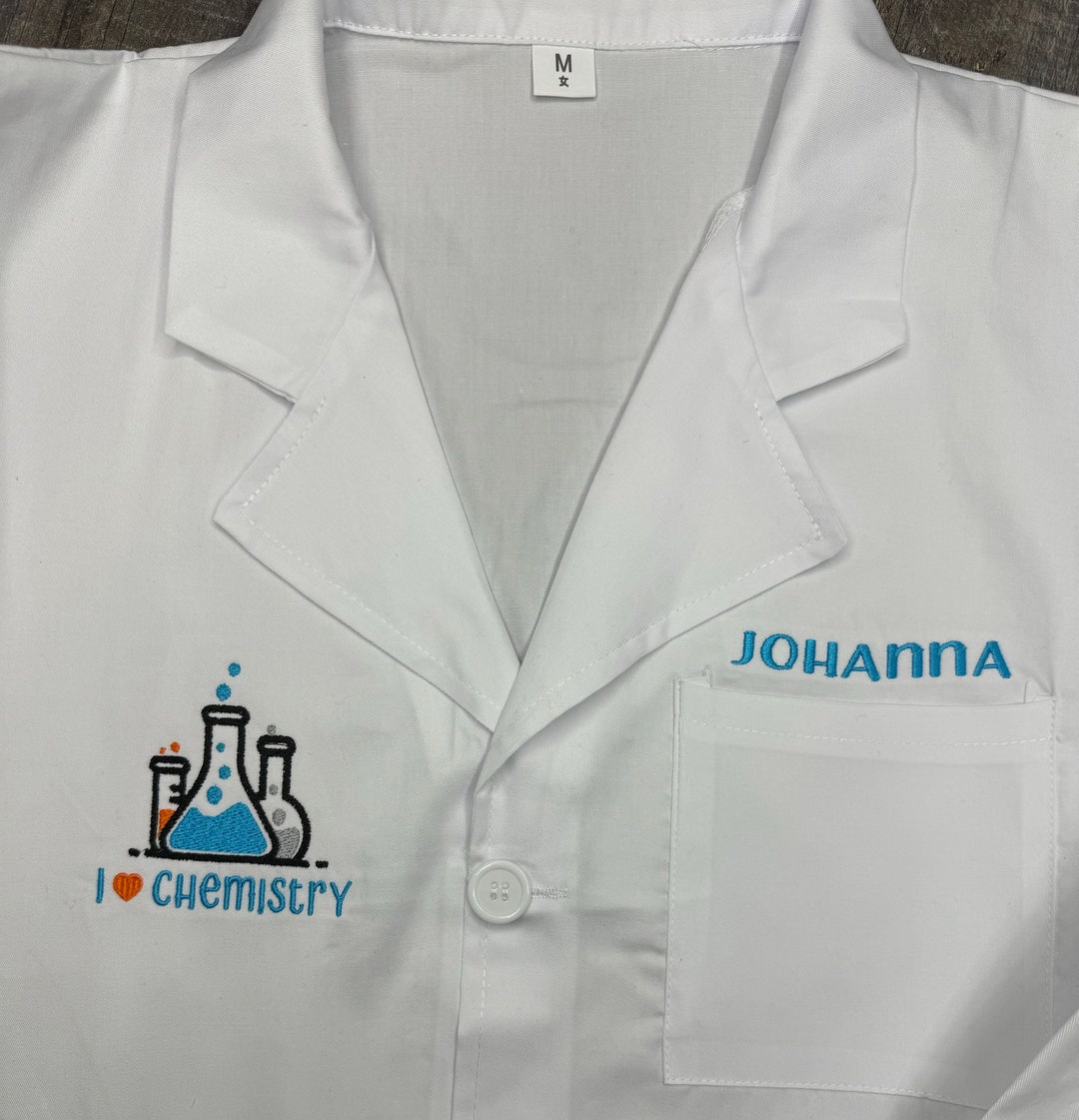 Adult Custom Lab Coat, Embroidered Personalized Adult Lab Coat, Adult ...