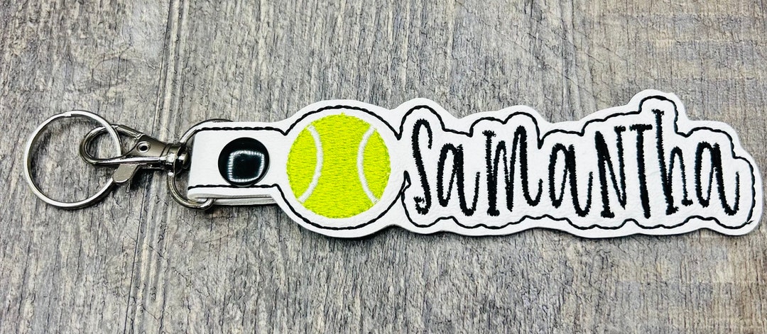 Custom Tennis Keychain, Tennis Team Gifts, Personalized Tennis Keychain ...