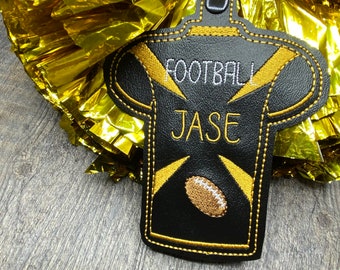 Football Keychain, Football Team, Football Team Bag Tag, Football Bag ...