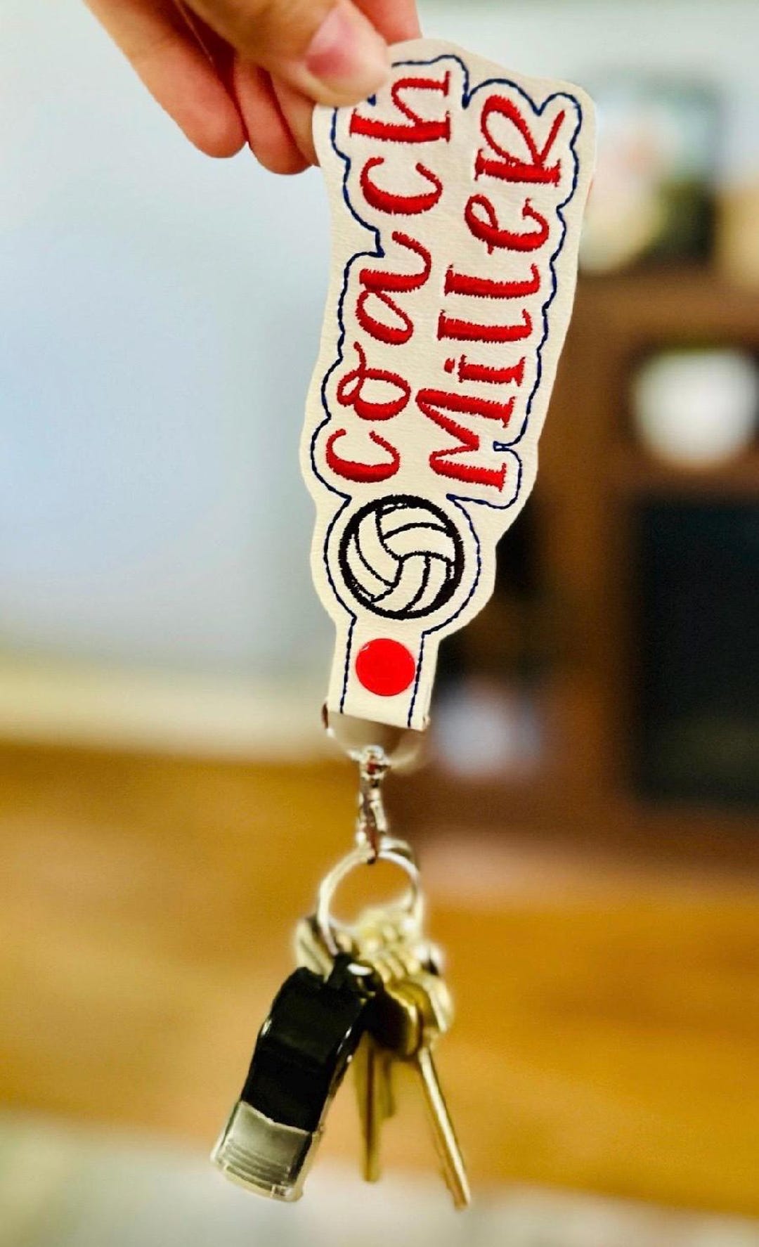 Custom Coach Volleyball Keychain, Volleyball Team Gifts, Personalized ...