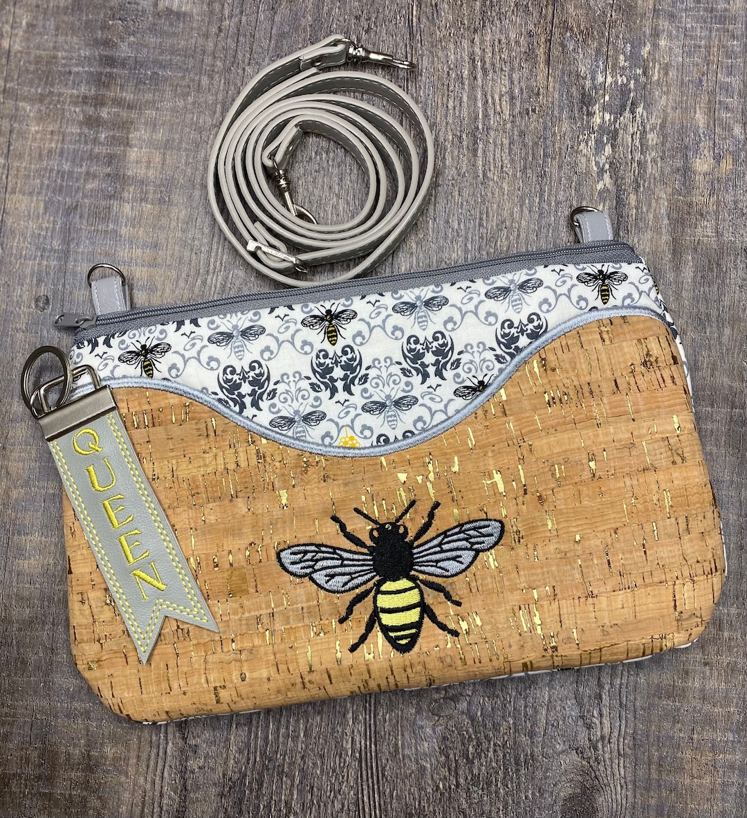 Queen Bee Crossbody Bag, Queen Bee Crossbody Bag, Handmade Bee ...
