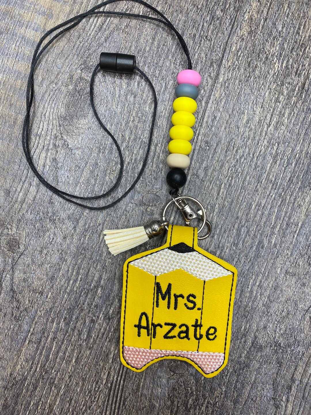 Pencil Teacher Classroom Doorbell Holder AND Lanyard, Class Bell Case ...