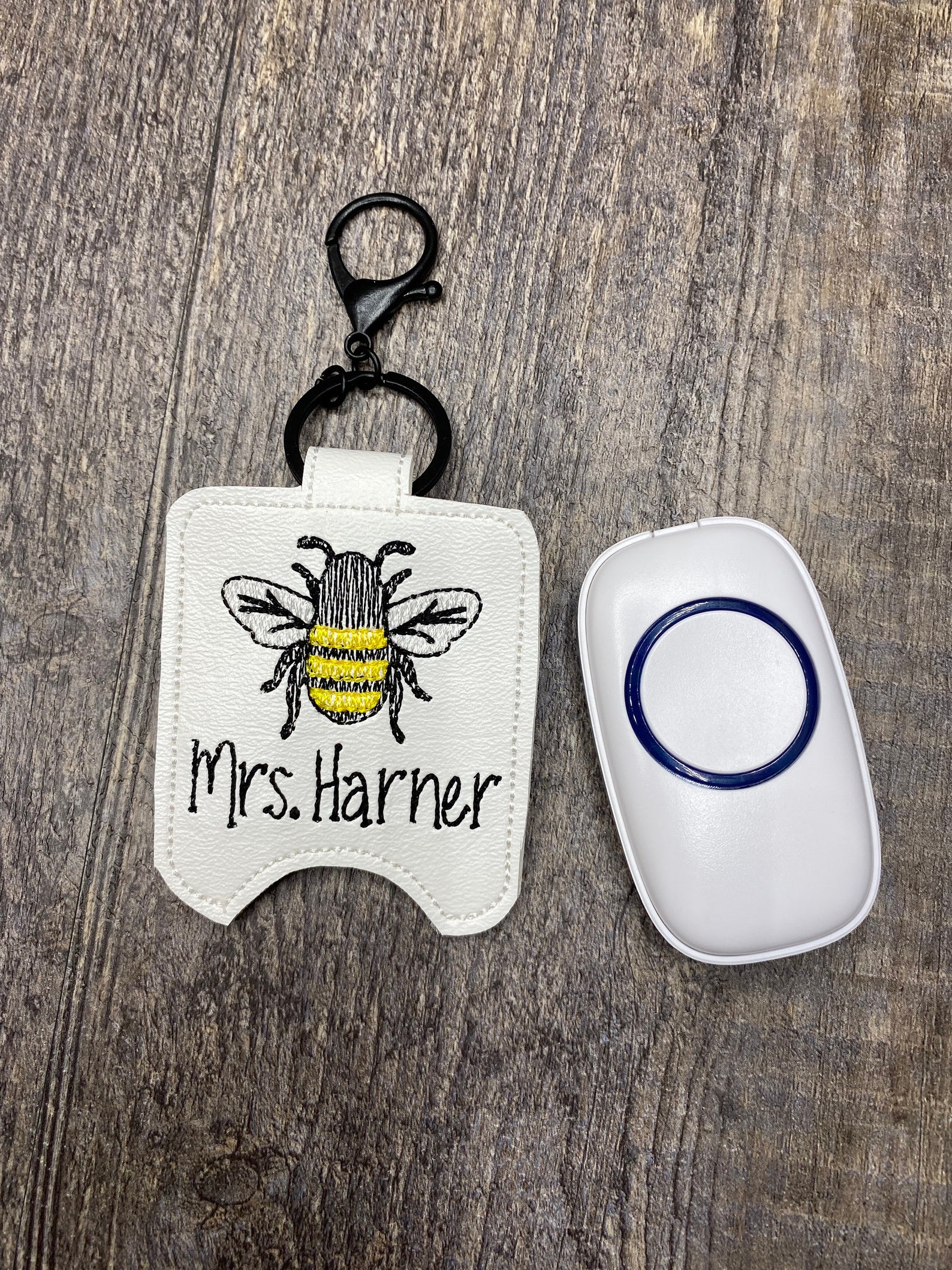 Bee Kind Classroom Doorbell Holder, Class Bell Case Key Chain, Class ...