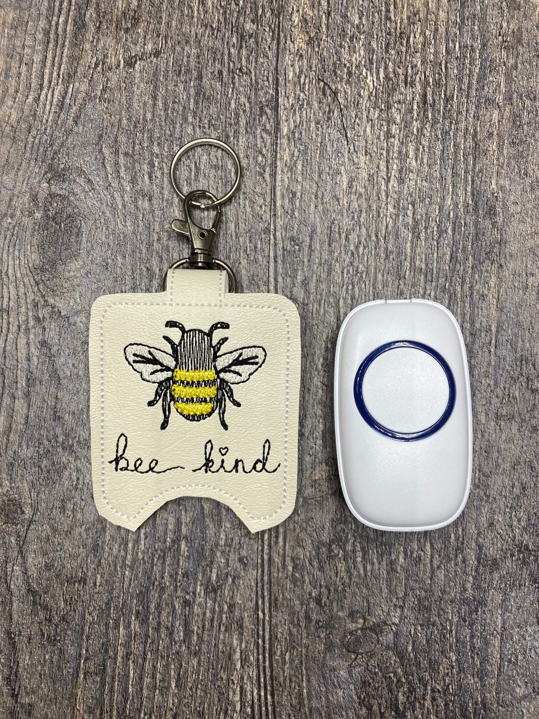 Bee Kind Classroom Doorbell Holder, Class Bell Case Key Chain, Class ...