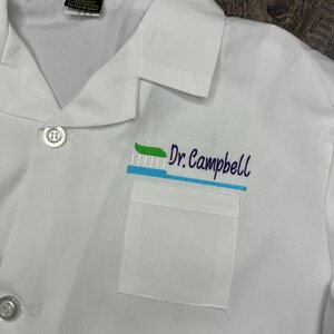 Kids' Custom Dentist Lab Coat, Personalized Dental Kids Lab Coat, Kids ...