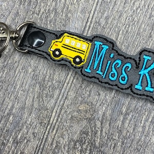 Custom Bus Driver Keychain, Personalized Bus Driver Gift, Bus Number ...