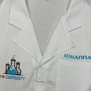 Adult Custom Lab Coat, Embroidered Personalized Adult Lab Coat, Adult ...