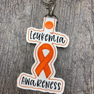 Leukemia Awareness, Leukemia Awareness Keychain, Cancer Support Gift ...