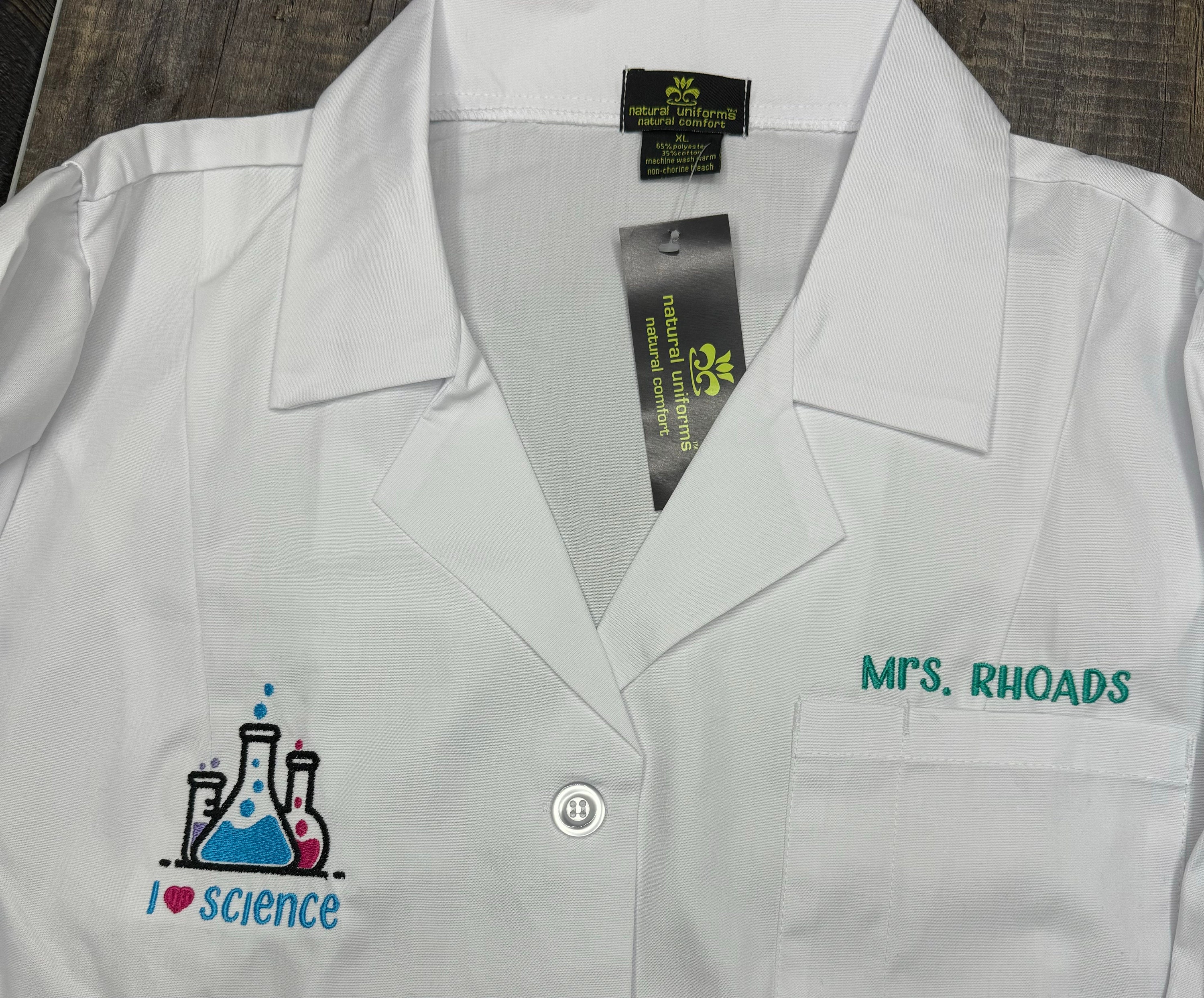 Adult Custom Lab Coat, Embroidered Personalized Adult Lab Coat, Adult ...