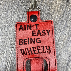 Ain't Easy Being Wheezy Personalized/monogrammed Asthma Inhaler Case ...