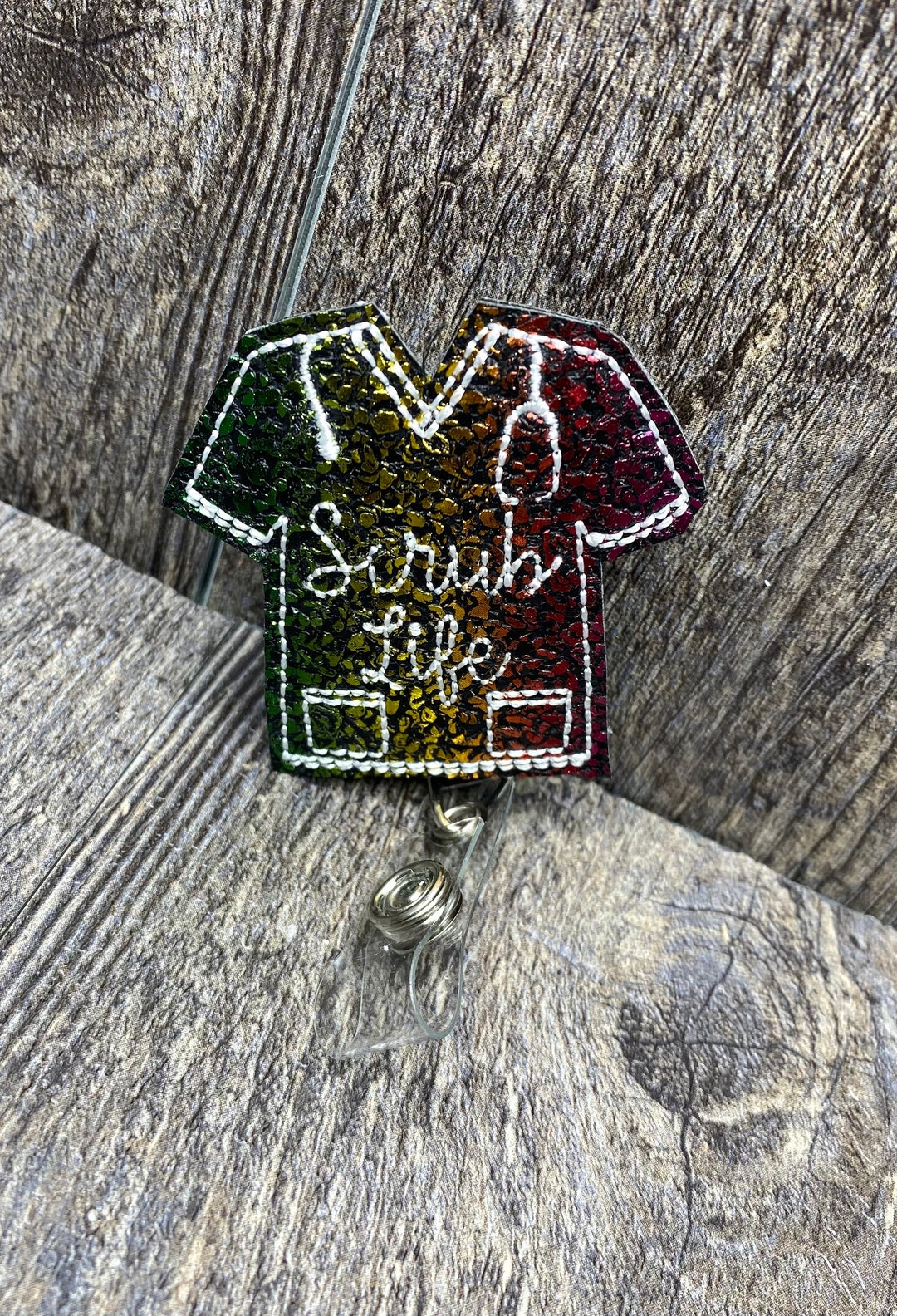 Scrub Life Scrub Life Badge Reel, Nurse Badge Reel, Healthcare Badge ...